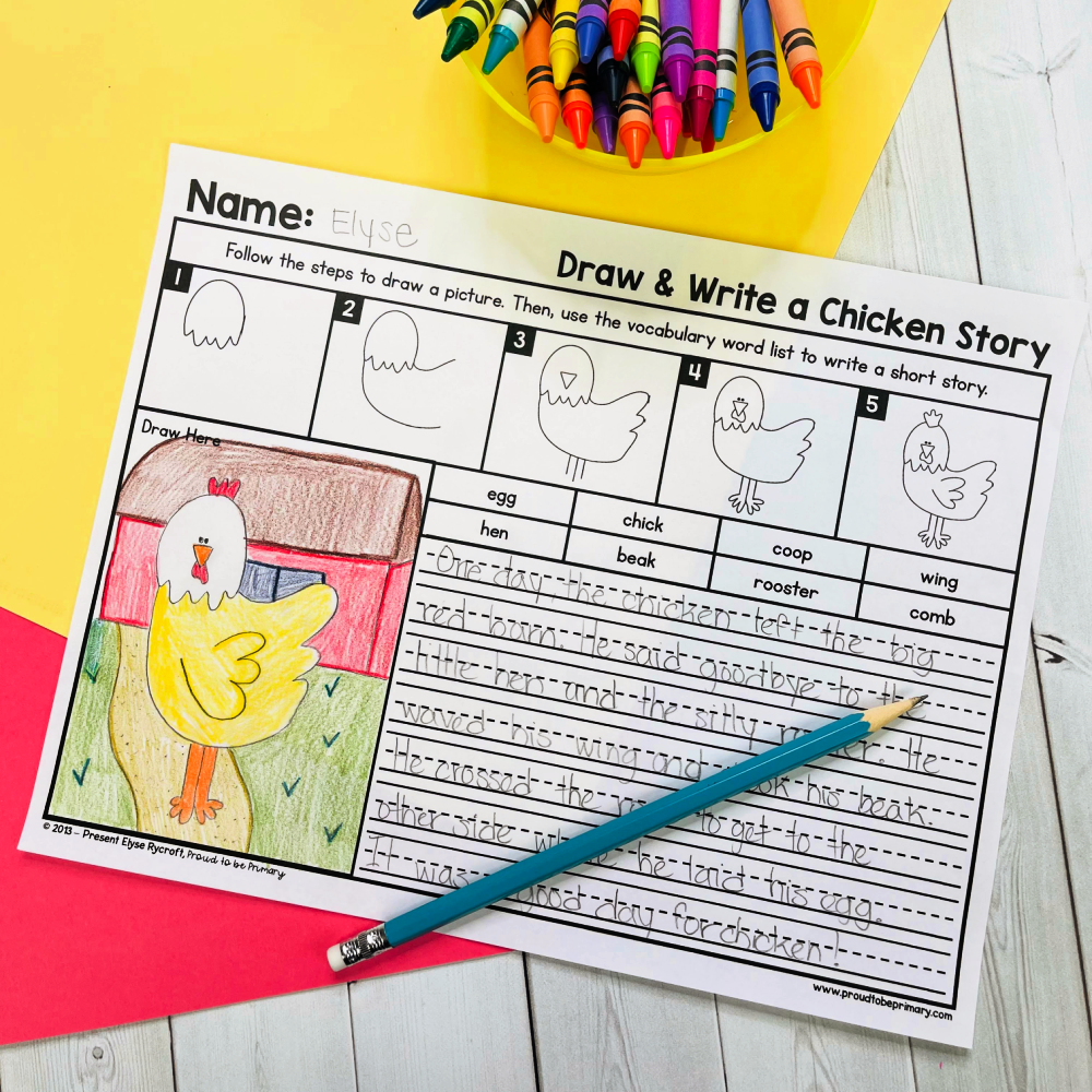 125 Themed Directed Drawings & Reading and Writing Activities – Proud ...