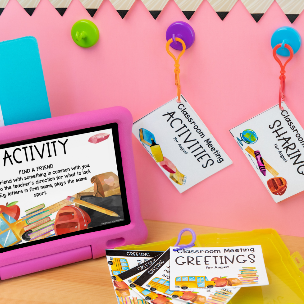 Morning Meeting Social-Emotional Learning Slides + Cards Bundle – Proud ...