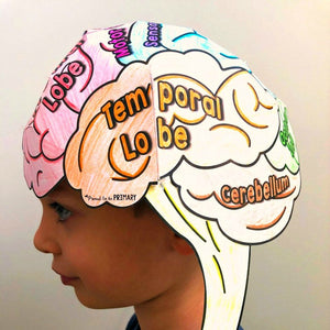 Human Brain Wearable Hat Craft – Proud to be Primary