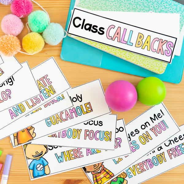 Classroom Transitions Pack - Call Backs, Door Hangers & Line Up Chants ...