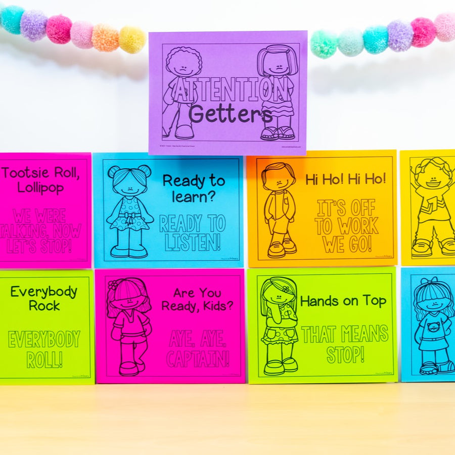 Transitions Tools Attention Getters, Door Signs, & Line Up Chants