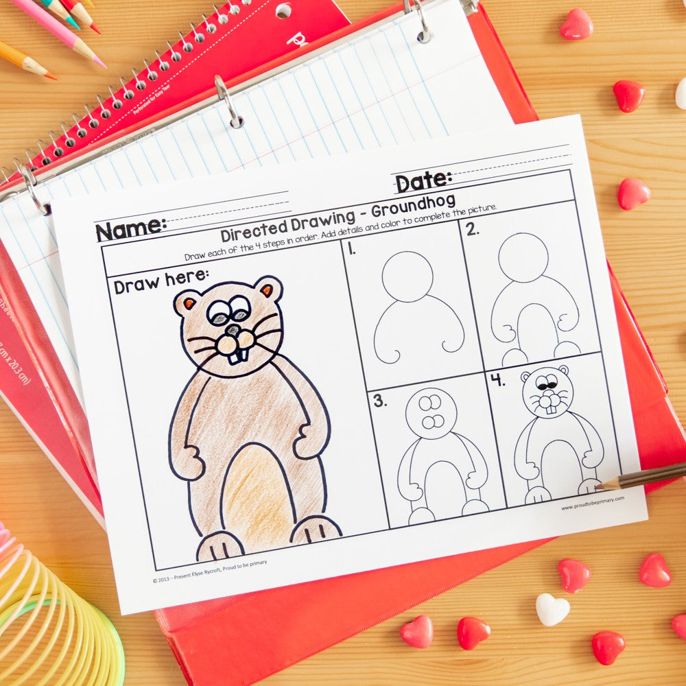 Directed Drawings for February | How to draw Cupid, bear, dragon, grou ...