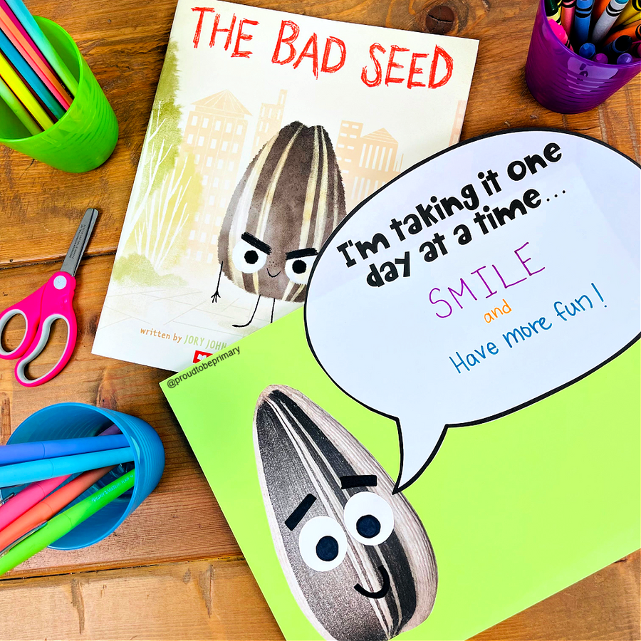 Growth Mindset Read Aloud Picture Book Activities - Sort, Crafts, Colo