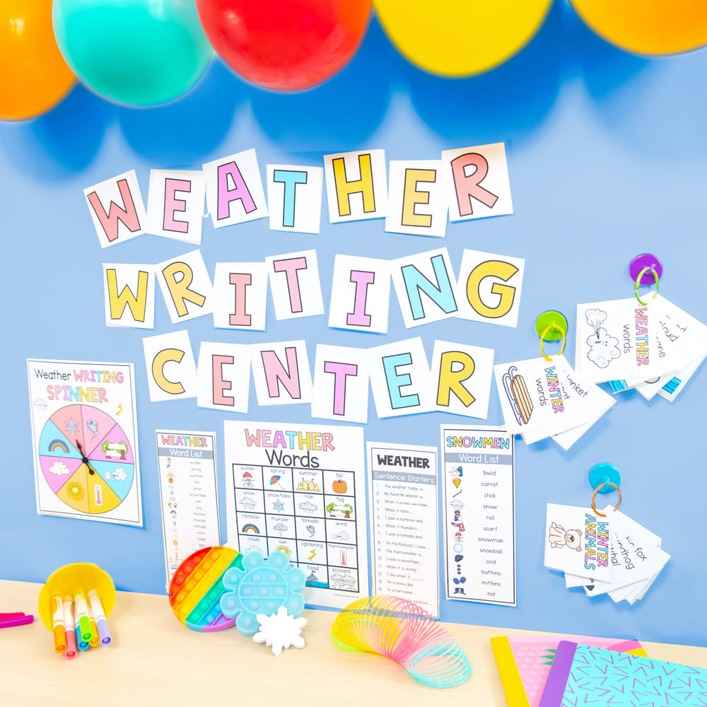 Winter Writing Center for K, 1st and 2nd Grade Classrooms