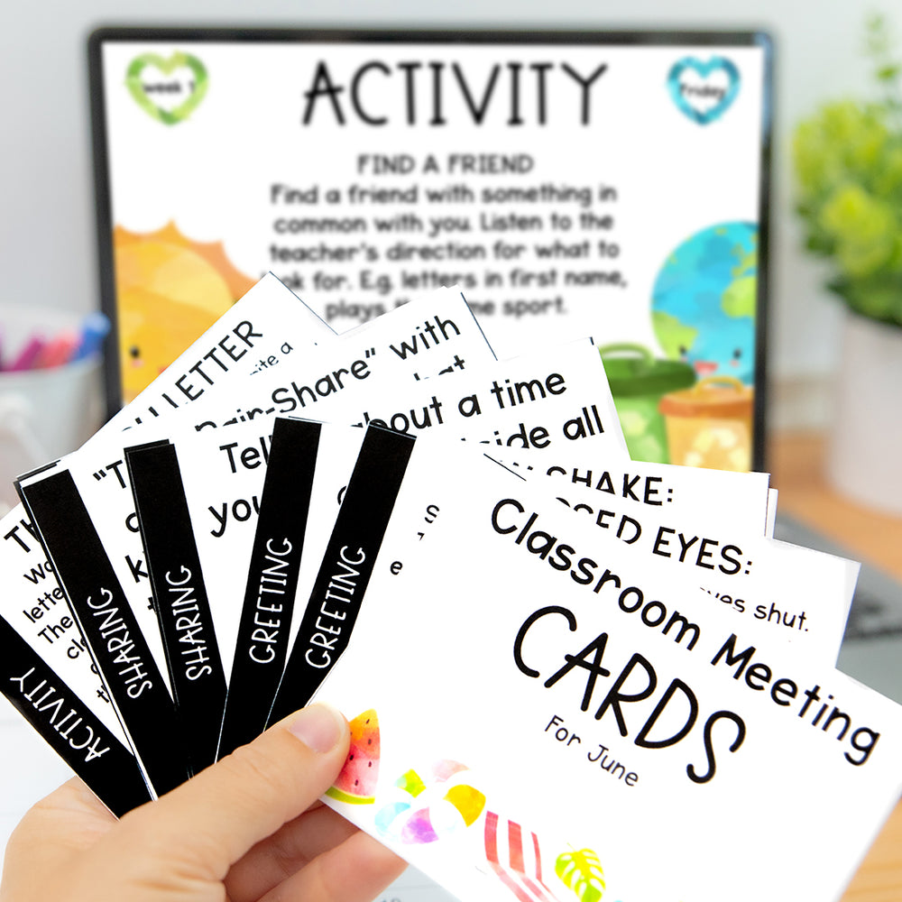 June End of the Year SEL Morning Meeting Slides Activities & Greetings