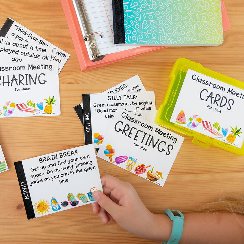 June End of the Year SEL Morning Meeting Slides Activities & Greetings