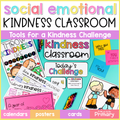 Kindness Classroom Challenge + Calendars - Social Emotional Learning S