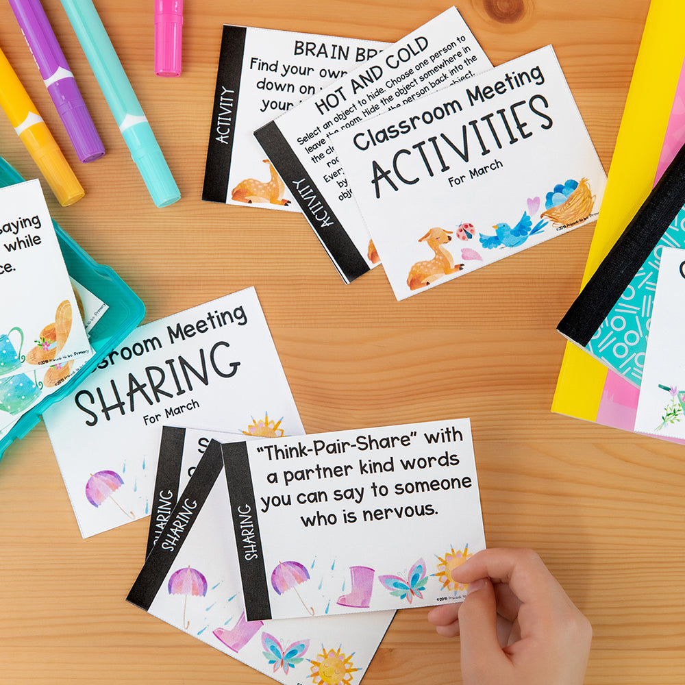 March Spring SEL Morning Meeting Google Slides Activities Greetings Qu