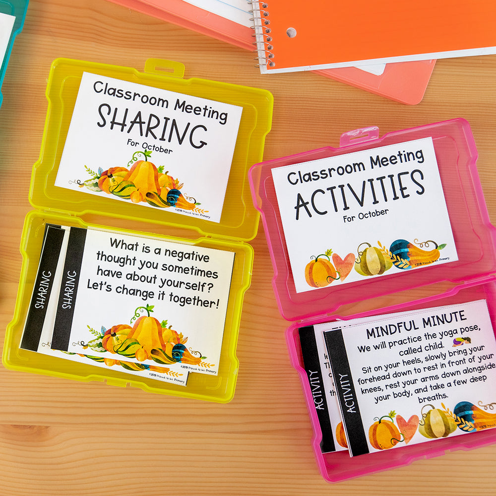 October Fall Halloween Morning Meeting Google Slides SEL Activities Qu