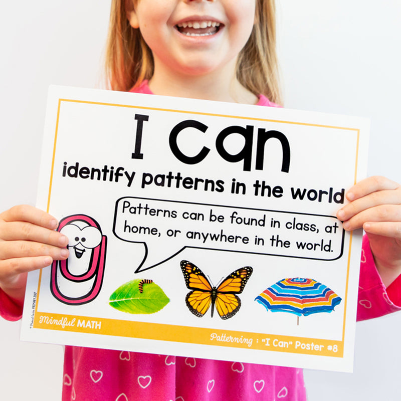Guided Math Talk Posters Kindergarten I Can Statements Math Common Cor