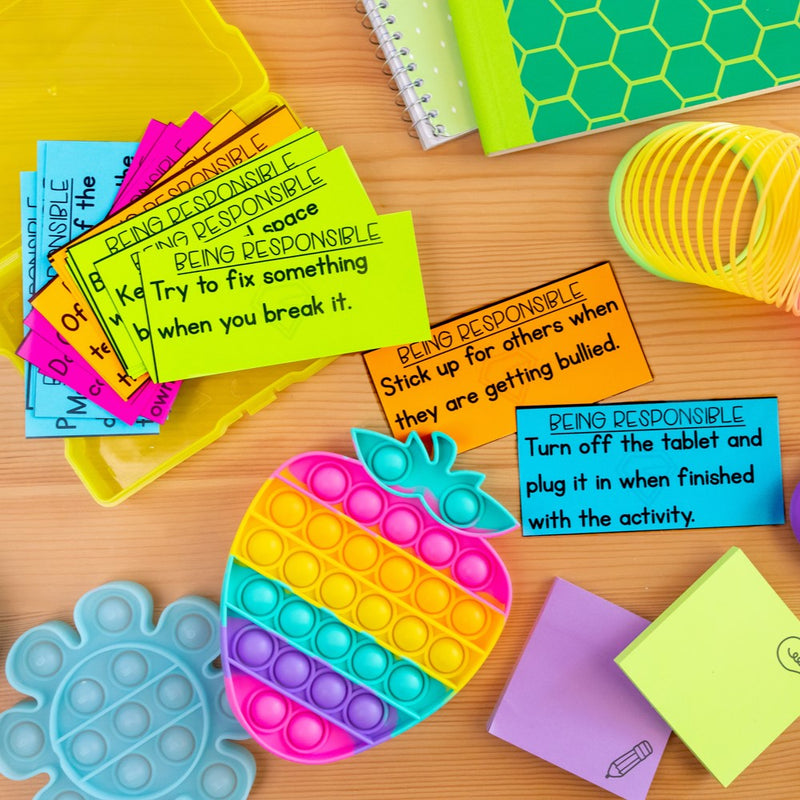 Social Skills Role Play Scenario Task Cards - Social Emotional SEL Gro