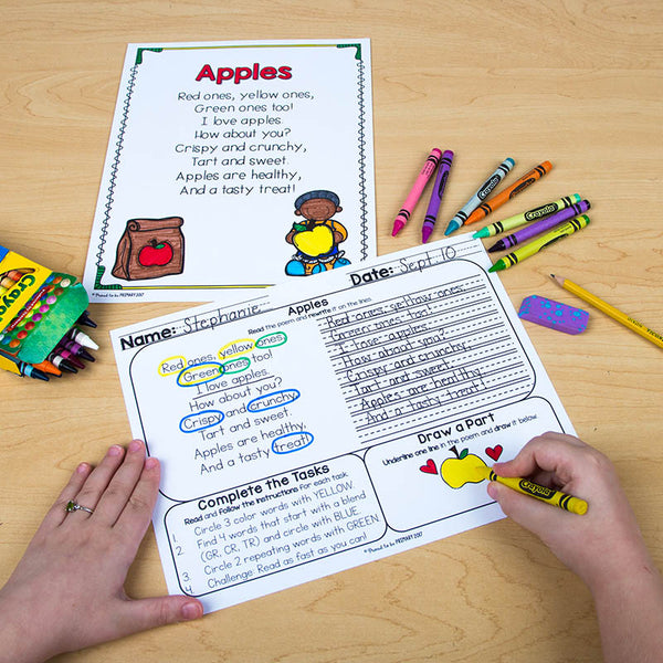 Poem of the Week Poetry Activity Mats Bundle – Proud to be Primary