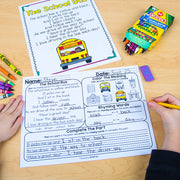 Poem of the Week Poetry Activity Mats for September - Back to School