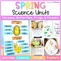 Butterfly, Chicken, Frog, Flower Life Cycle Crafts & Spring Science Ac